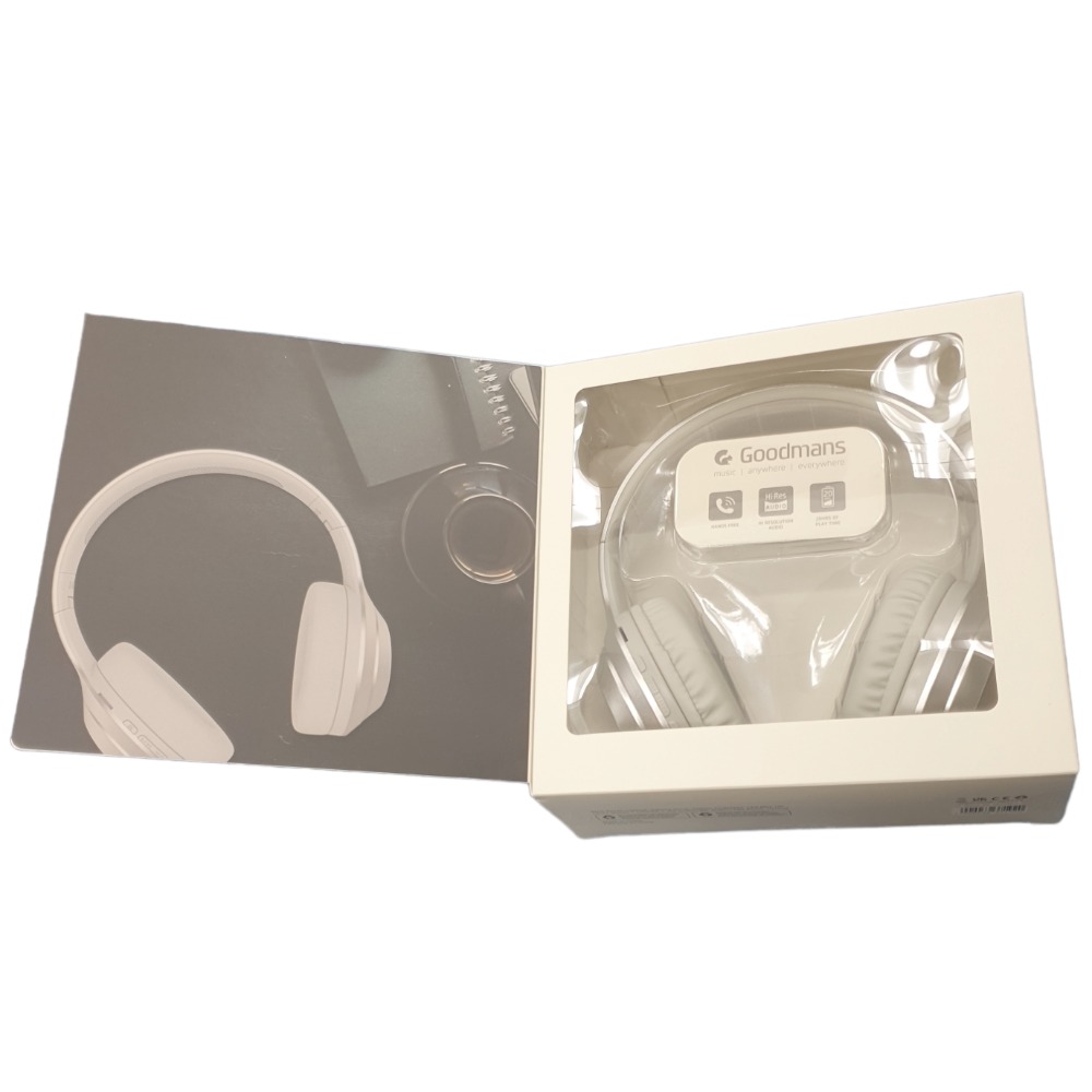 New Goodmans Wireless Pro Headphones (White) - Own4Less